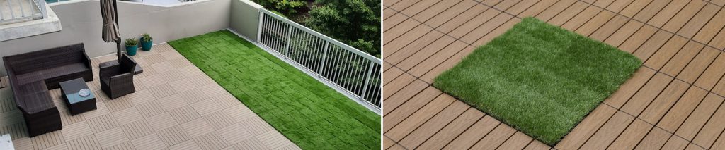 Grass Tiles | Outdoor Artificial Grass Deck Tiles | NewTechWood