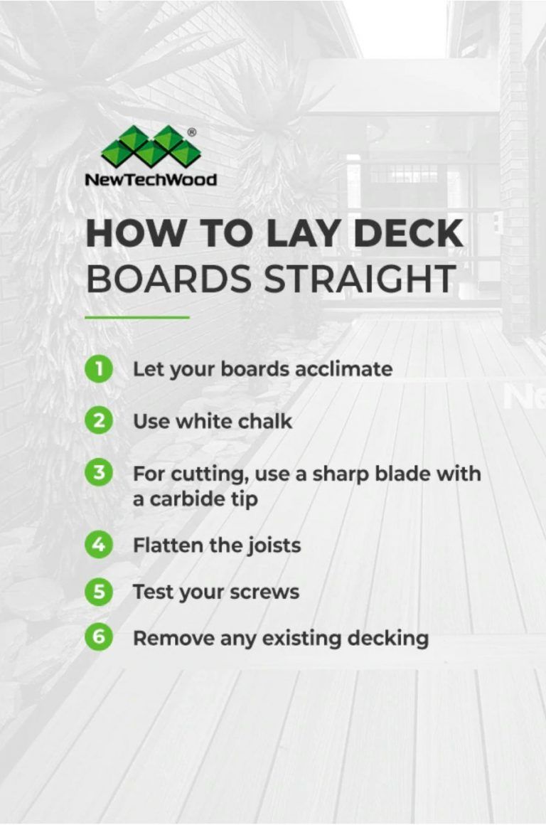 How to Keep Deck Boards Straight - NewTechWood